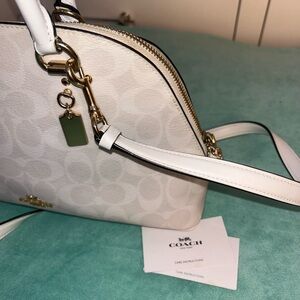 Coach | Bags | Coach 2558 Katy Satchel In Signature Leather White ...